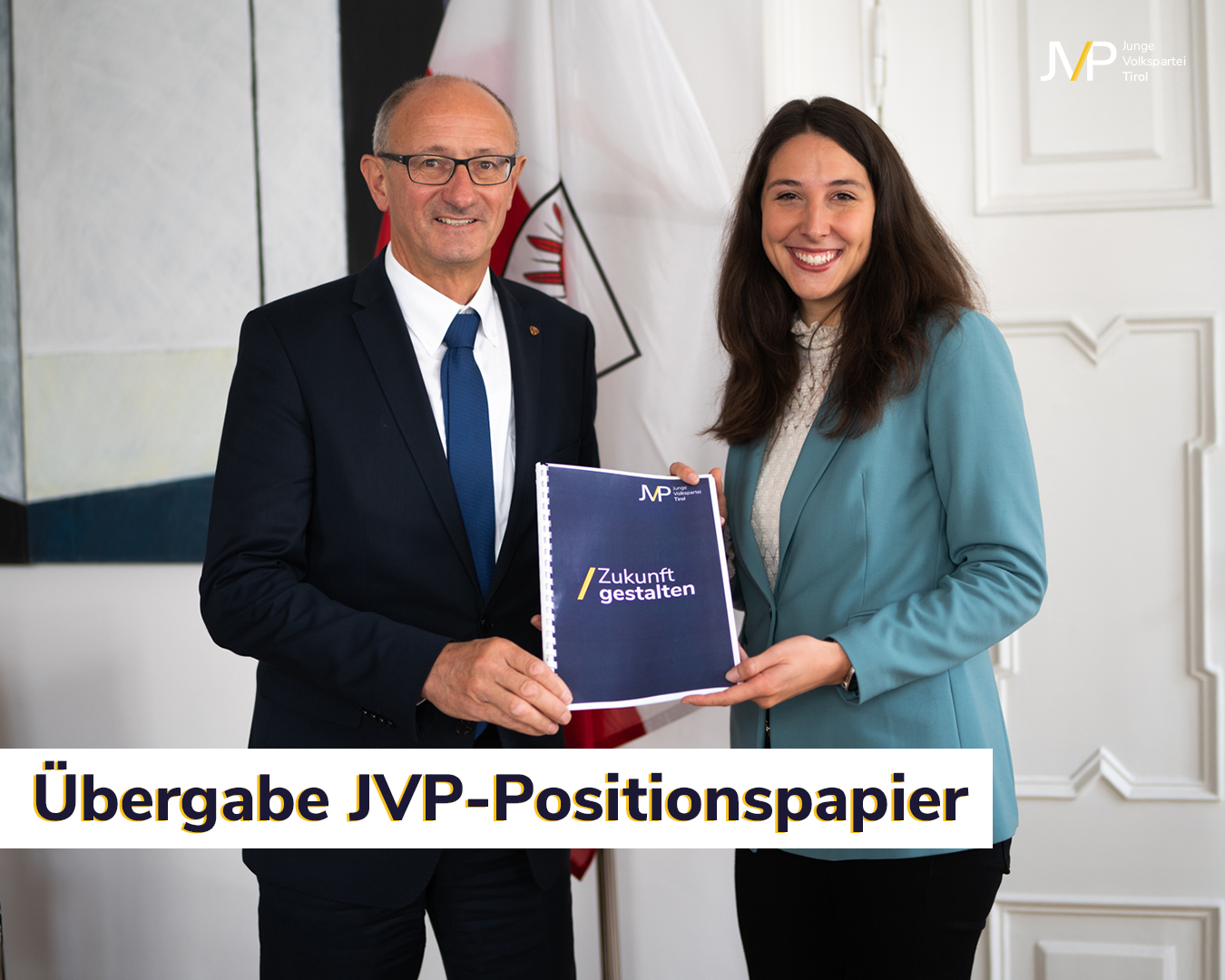 Übergabe JVP Positionspapier an künftigen Landeshauptmann Anton Mattle ...